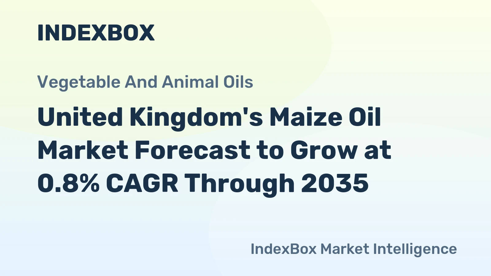 United Kingdom's Maize Oil Market Forecast to Grow at 0.8% CAGR Through 2035