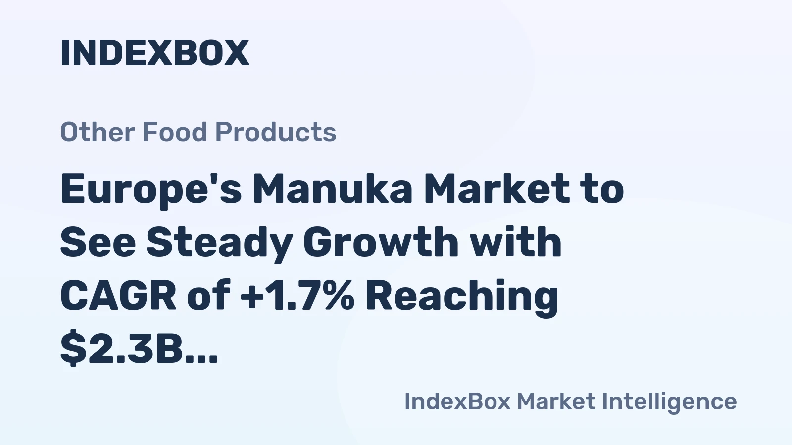 Europe's Manuka Market to See Steady Growth with CAGR of +1.7% Reaching $2.3B by 2035