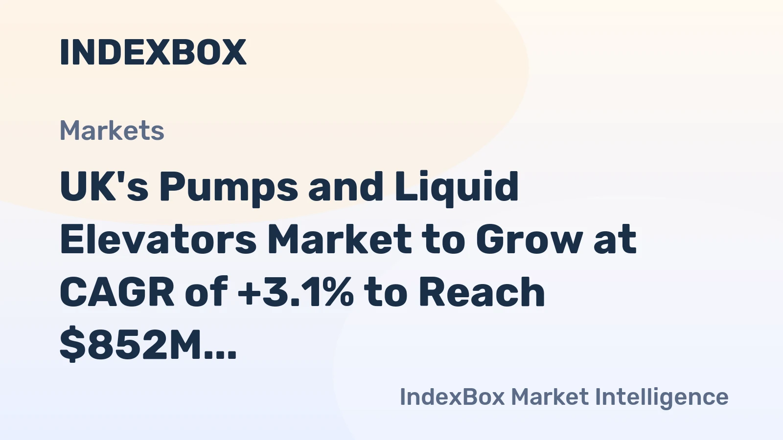 UK's Pumps and Liquid Elevators Market to Grow at CAGR of +3.1% to Reach $852M by 2035
