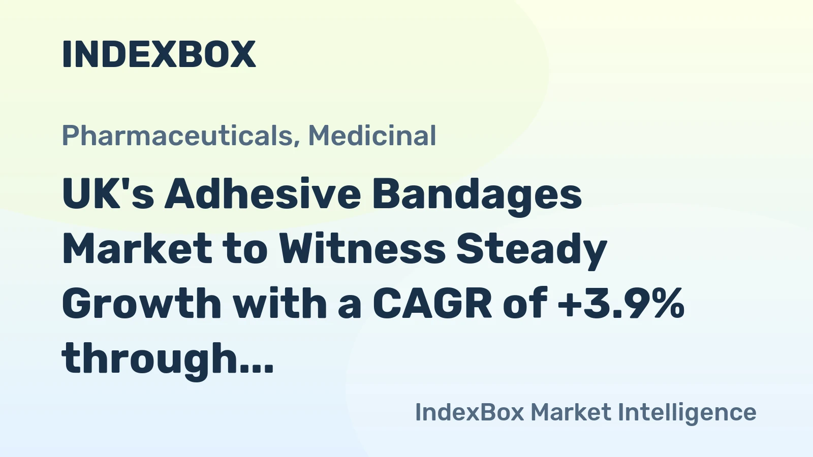 UK's Adhesive Bandages Market to Witness Steady Growth with a CAGR of +3.9% through 2035