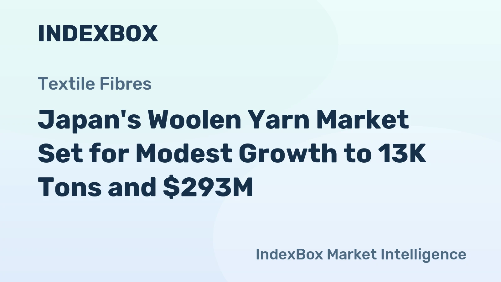 Japan's Woolen Yarn Market Set for Modest Growth to 13K Tons and $293M