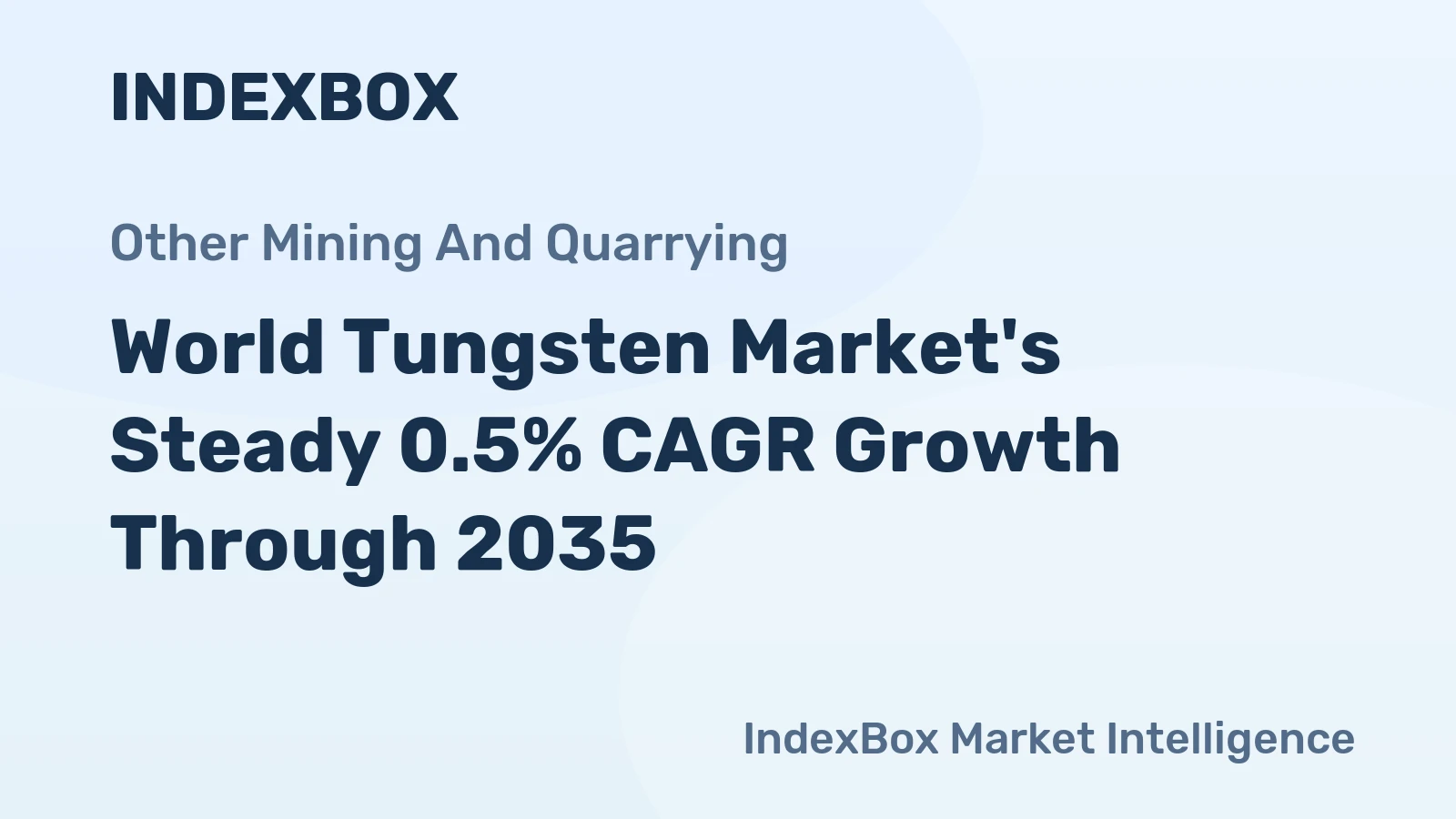 World Tungsten Market's Steady 0.5% CAGR Growth Through 2035