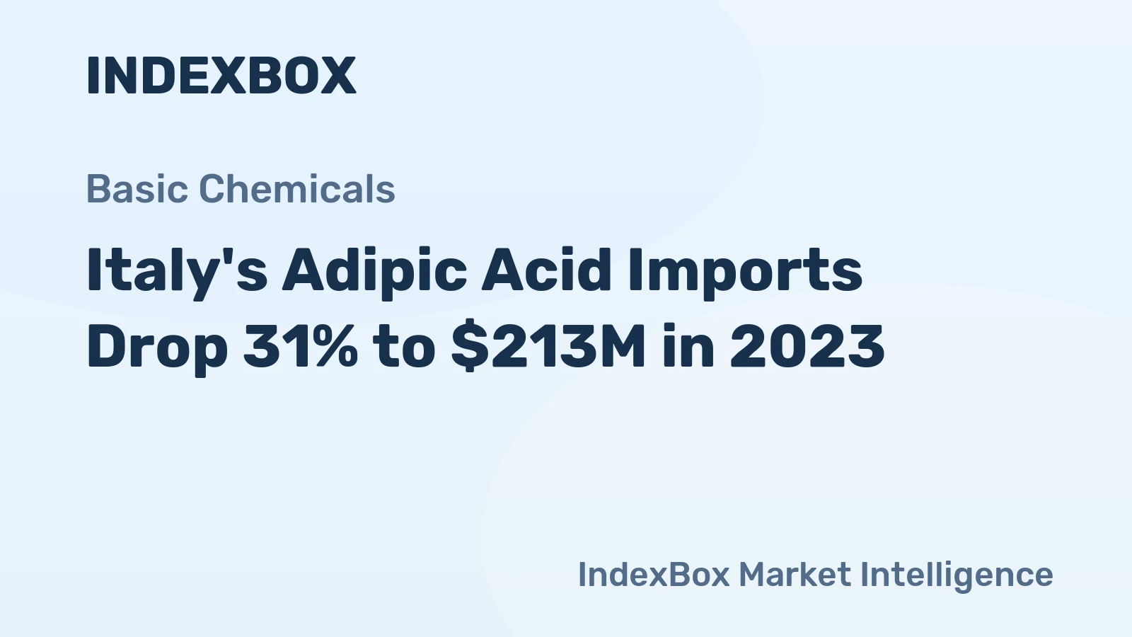Italy's Adipic Acid Imports Drop 31% to $213M in 2023