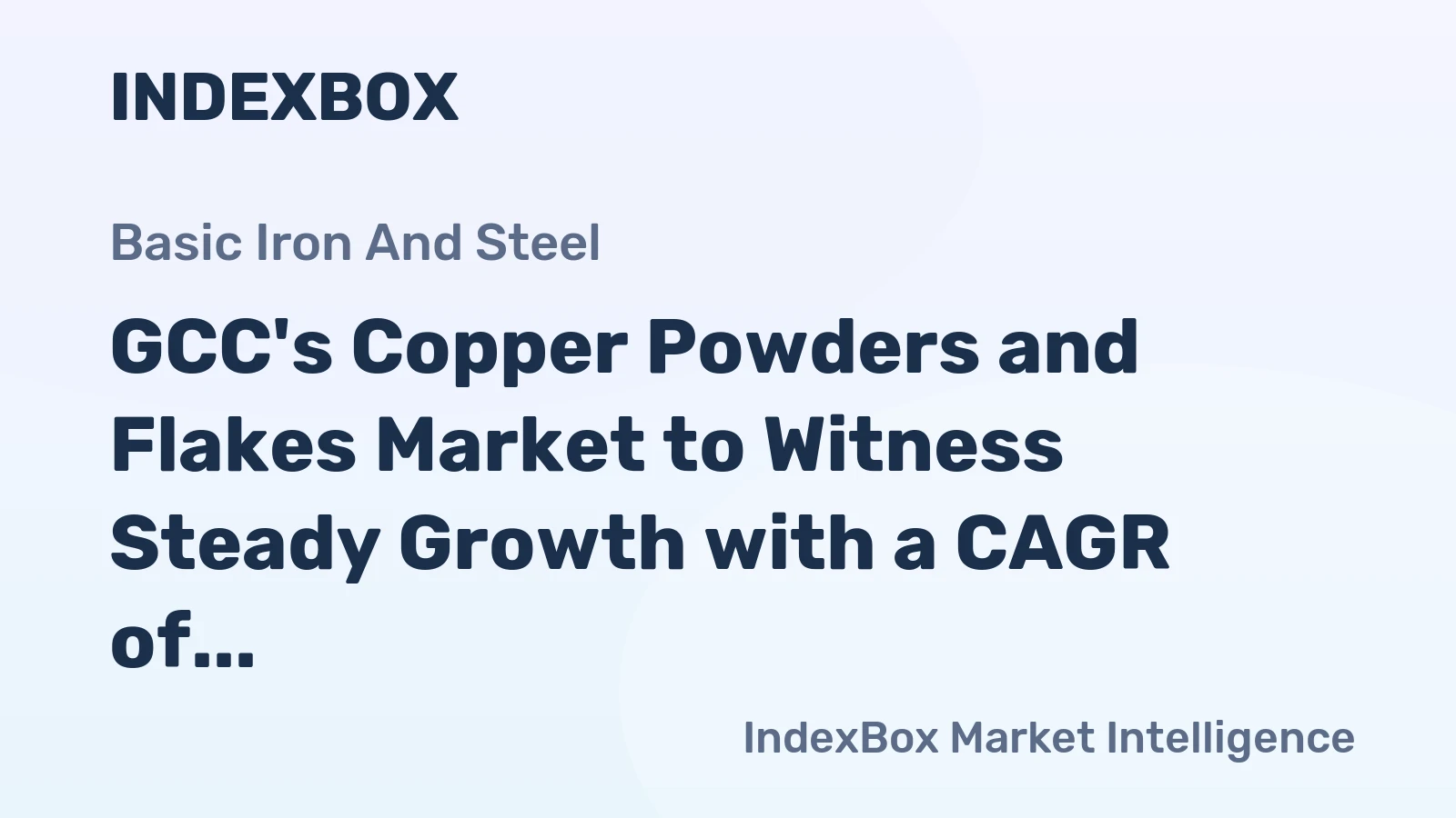 GCC's Copper Powders and Flakes Market to Witness Steady Growth with a CAGR of +1.5% from 2024 to 2035