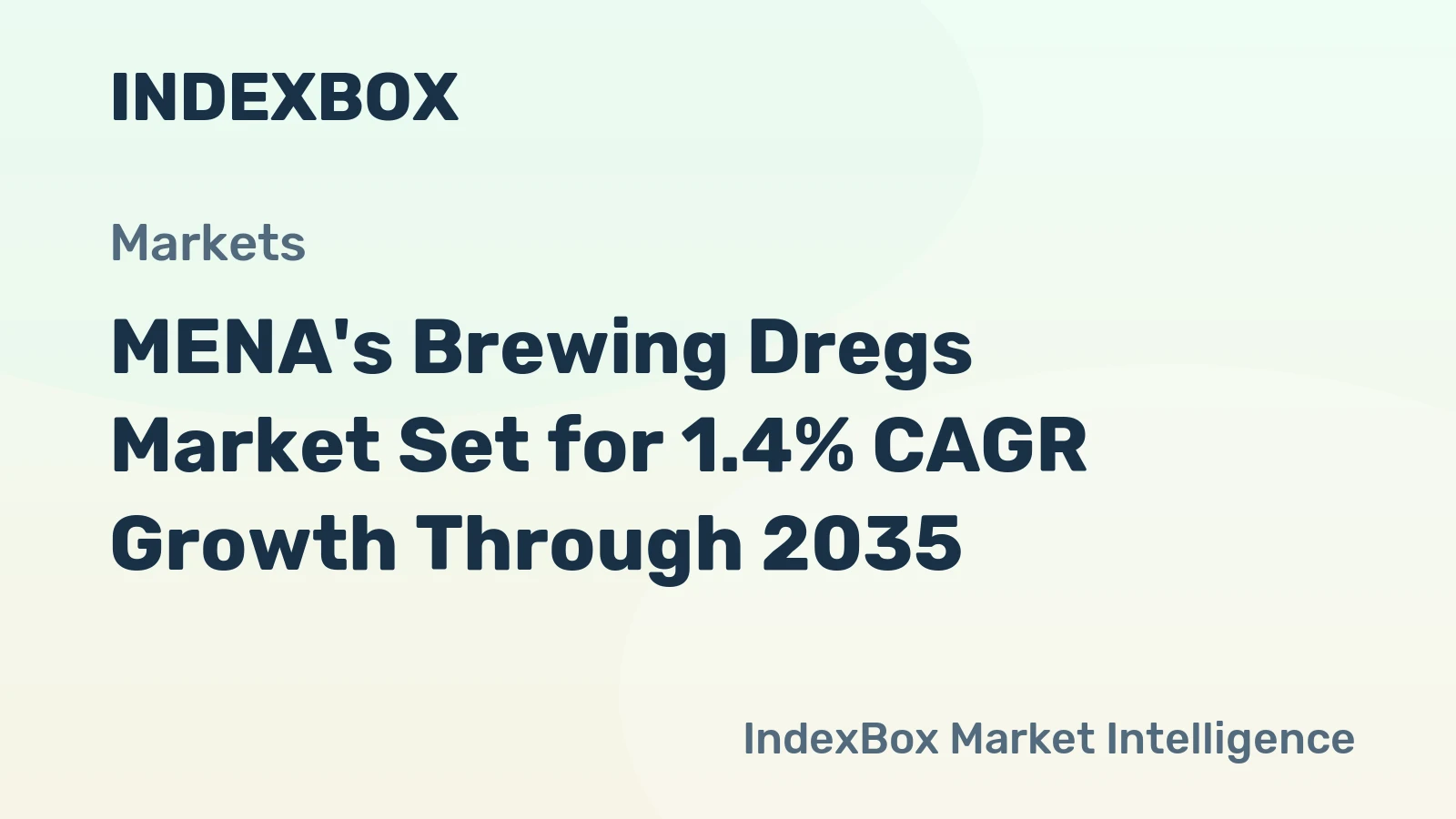 MENA's Brewing Dregs Market Set for 1.4% CAGR Growth Through 2035