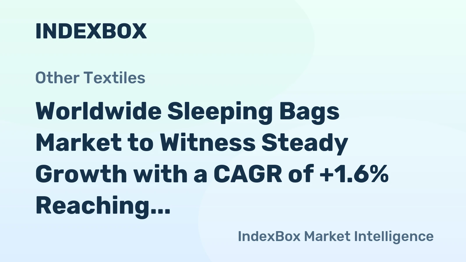 Worldwide Sleeping Bags Market to Witness Steady Growth with a CAGR of +1.6% Reaching $2.3B by 2035
