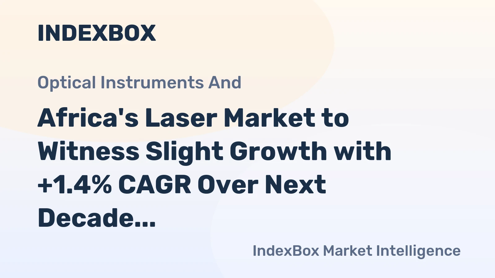 Africa's Laser Market to Witness Slight Growth with +1.4% CAGR Over Next Decade