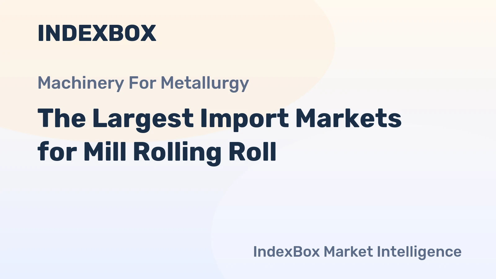 The Largest Import Markets for Mill Rolling Roll