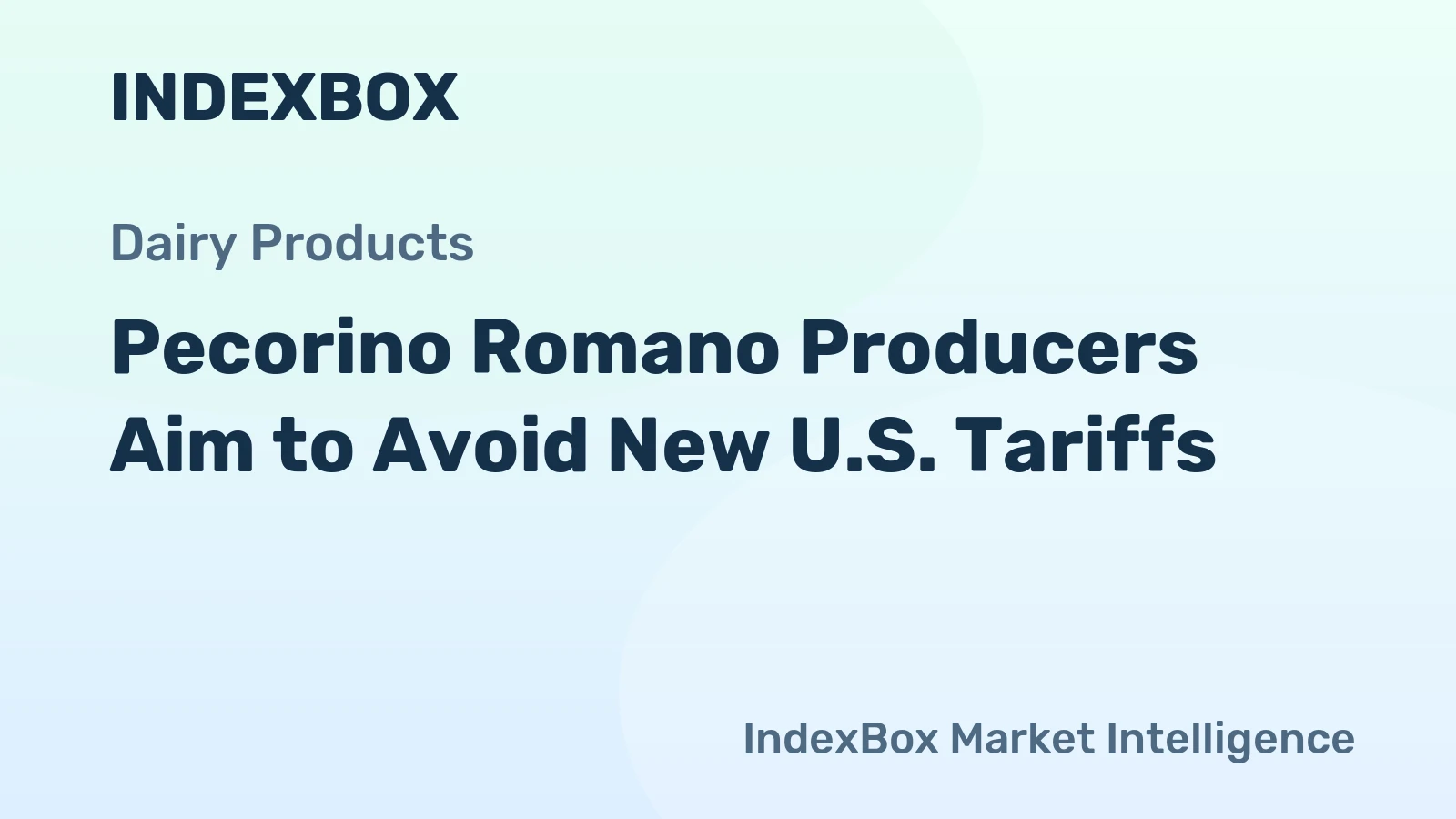 Pecorino Romano Producers Aim to Avoid New U.S. Tariffs
