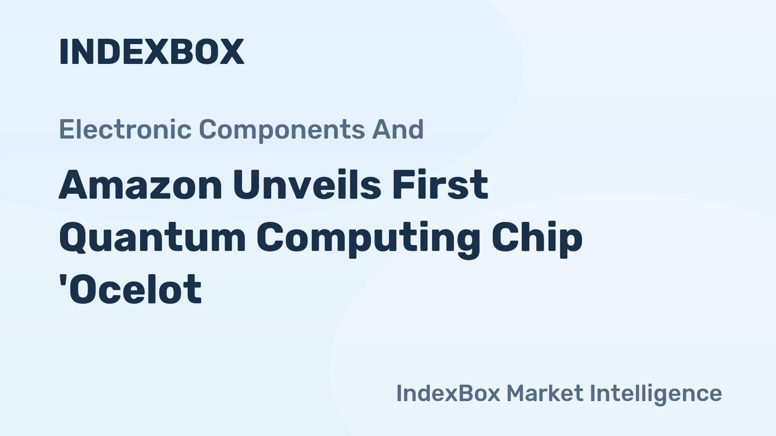 Amazon Unveils First Quantum Computing Chip 'Ocelot'