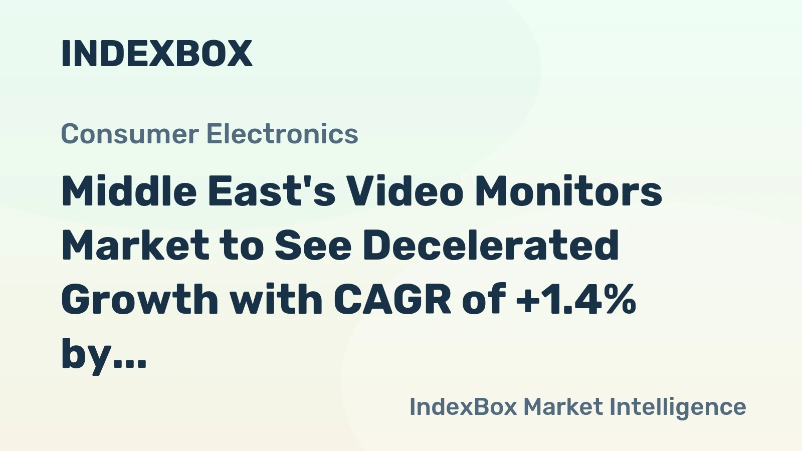 Middle East's Video Monitors Market to See Decelerated Growth with CAGR of +1.4% by 2035