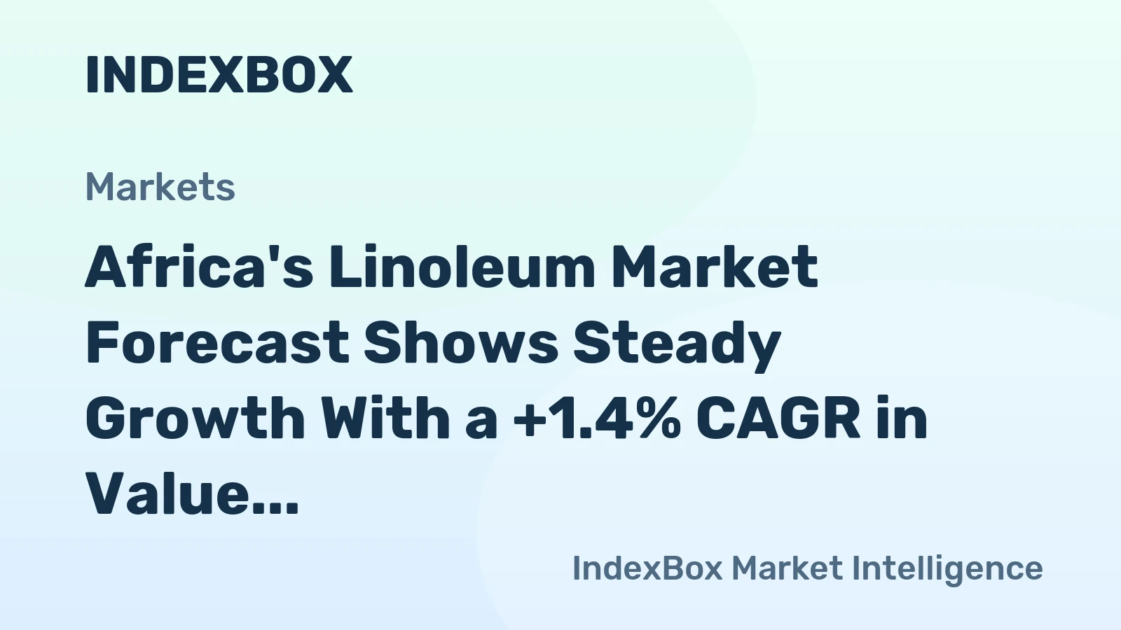 Africa's Linoleum Market Forecast Shows Steady Growth With a +1.4% CAGR in Value Through 2035