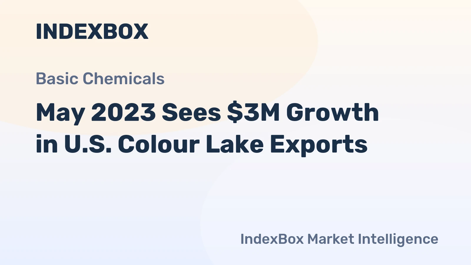 May 2023 Sees $3M Growth in U.S. Colour Lake Exports