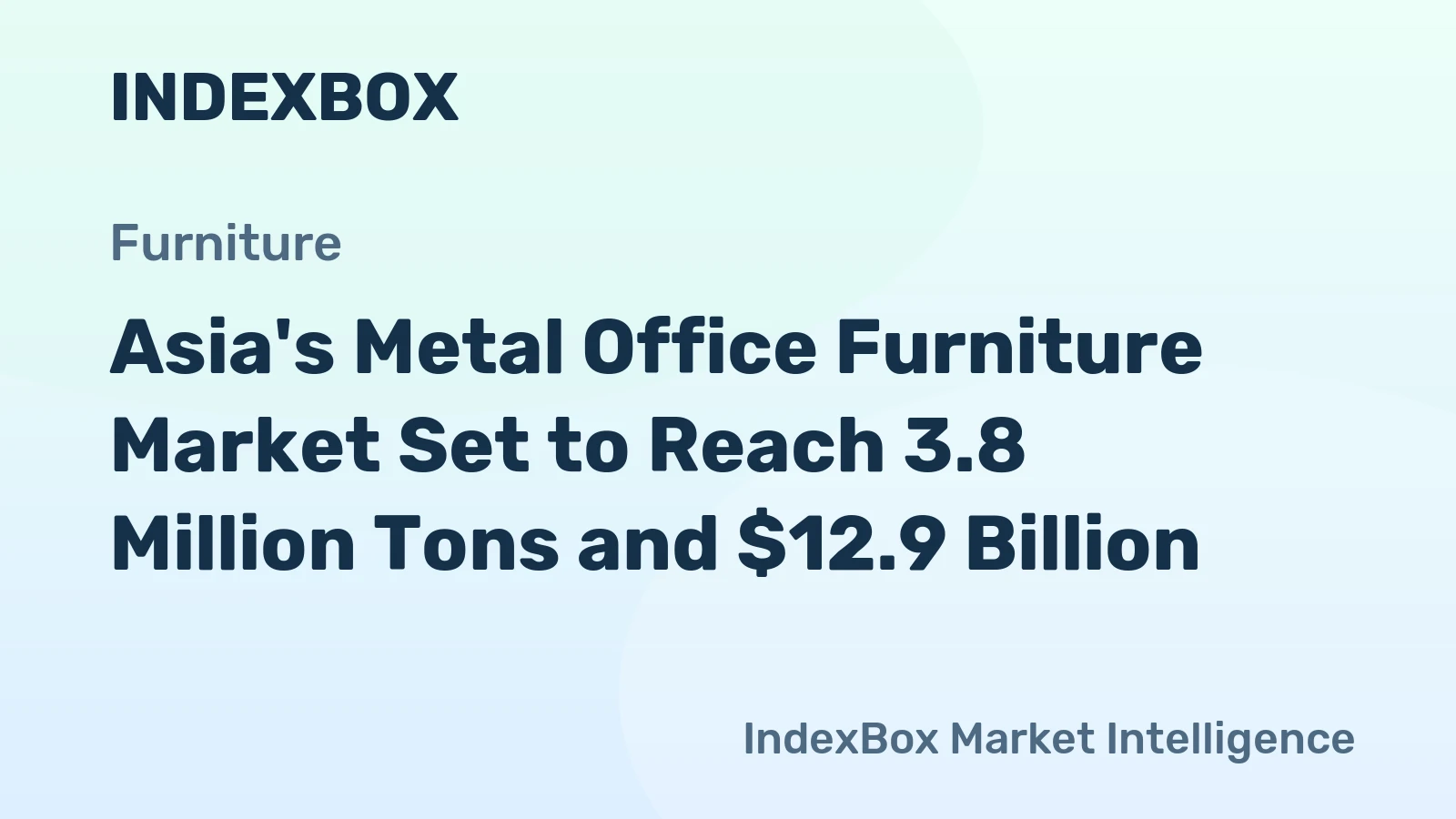 Asia's Metal Office Furniture Market Set to Reach 3.8 Million Tons and $12.9 Billion