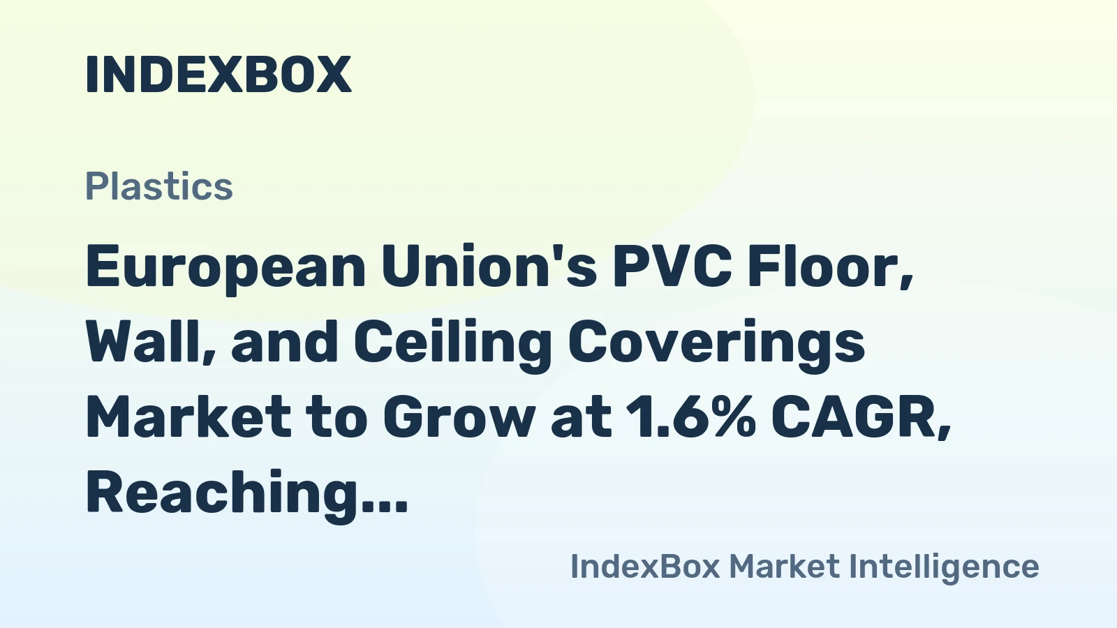 European Union's PVC Floor, Wall, and Ceiling Coverings Market to Grow at 1.6% CAGR, Reaching 532M Square Meters by 2035