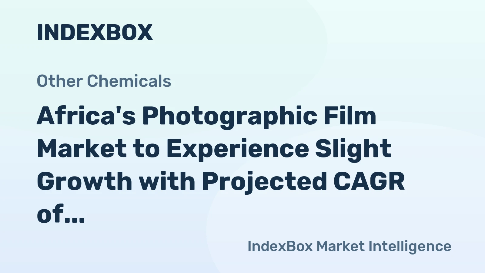 Africa's Photographic Film Market to Experience Slight Growth with Projected CAGR of +1.1% from 2024 to 2035