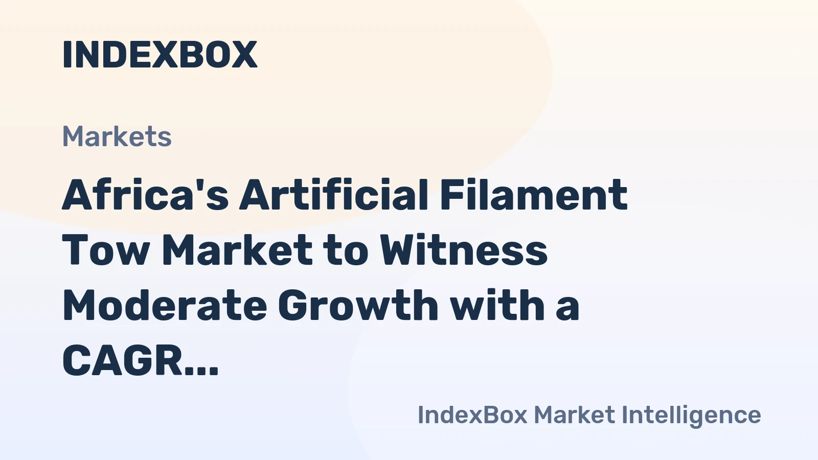 Africa's Artificial Filament Tow Market to Witness Moderate Growth with a CAGR of +0.7% from 2024 to 2035