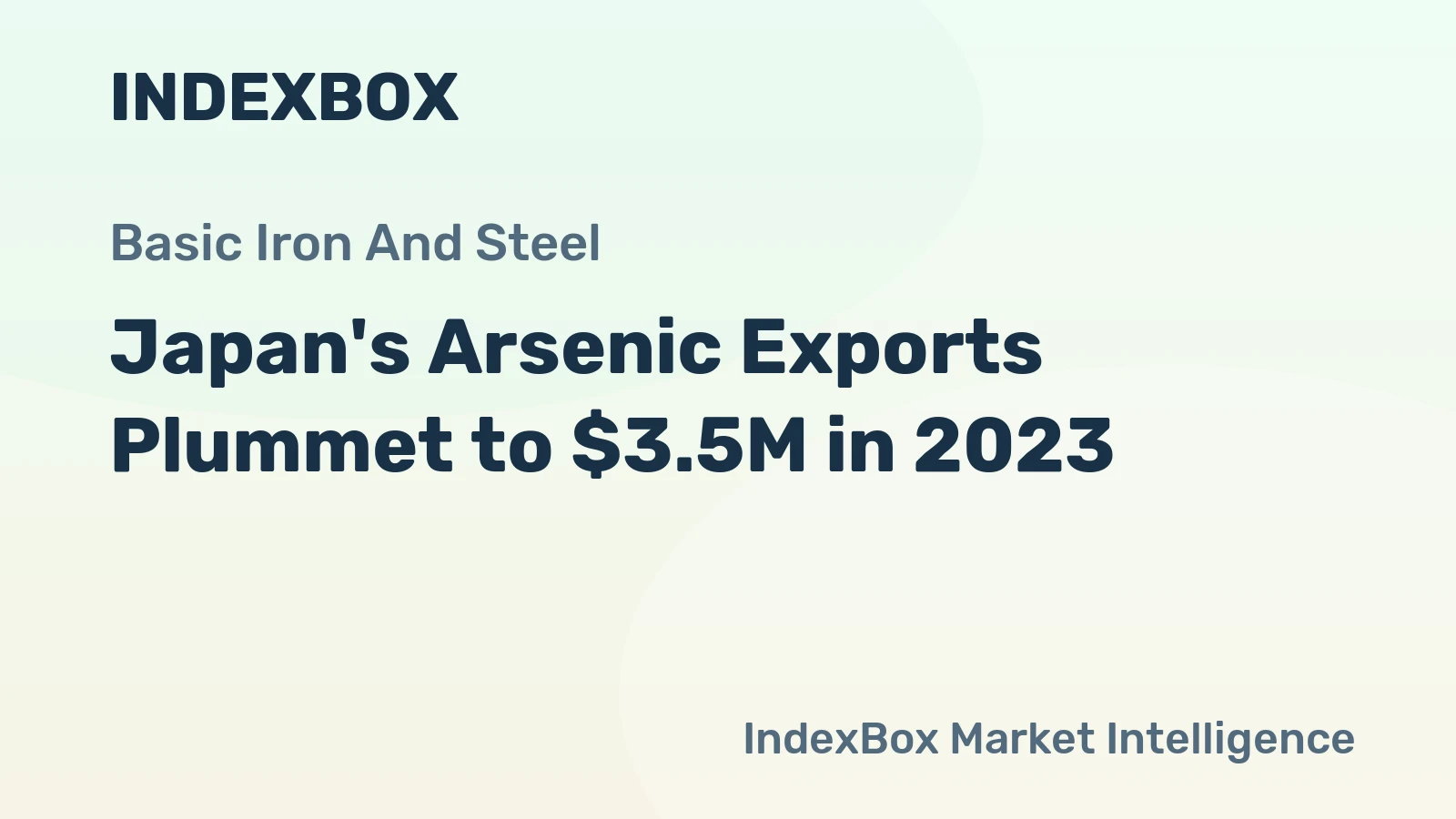 Japan's Arsenic Exports Plummet to $3.5M in 2023