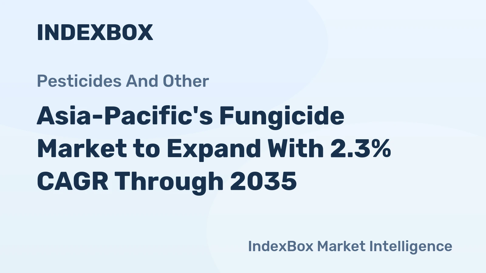 Asia-Pacific's Fungicide Market to Expand With 2.3% CAGR Through 2035