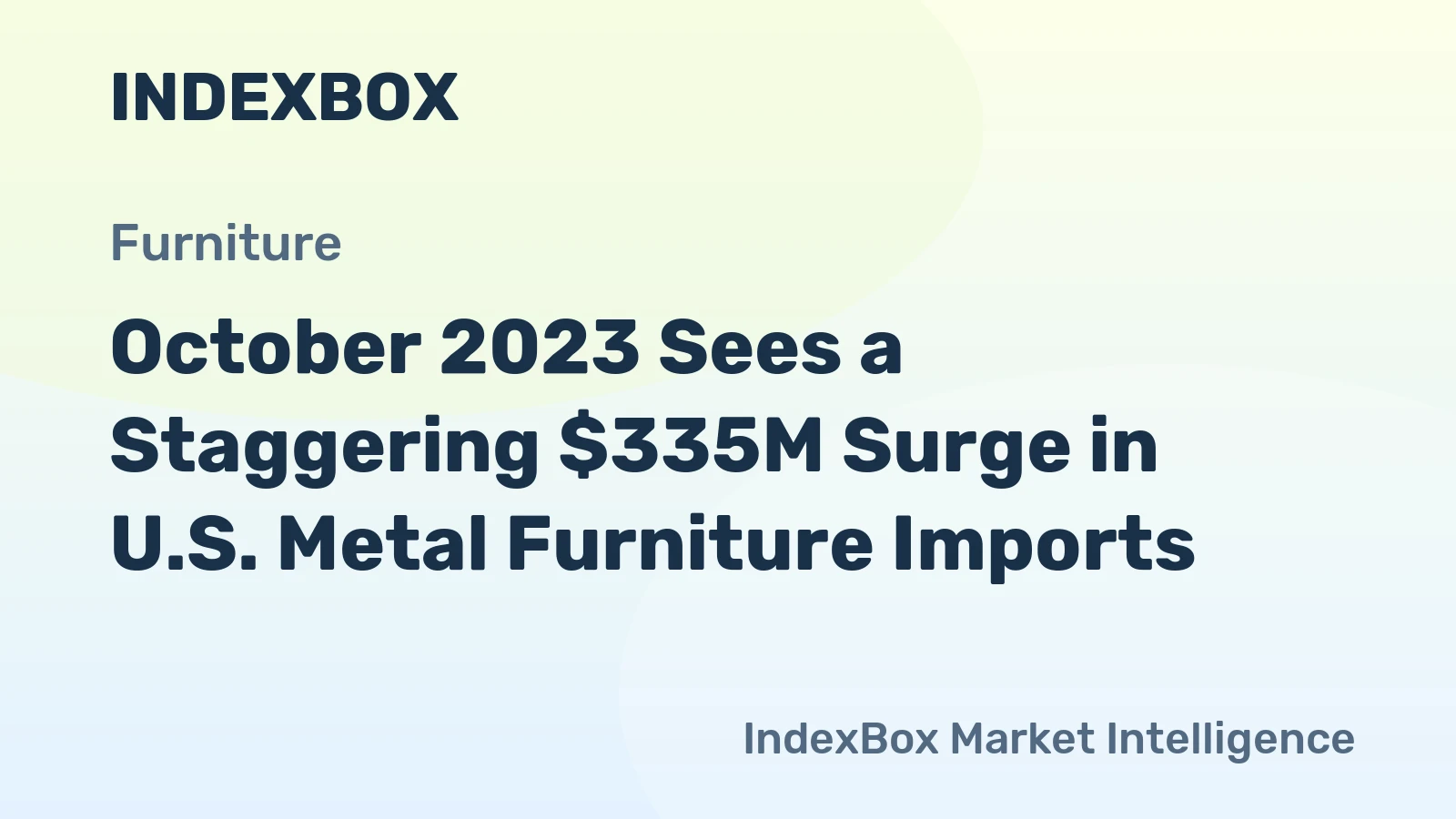 October 2023 Sees a Staggering $335M Surge in U.S. Metal Furniture Imports