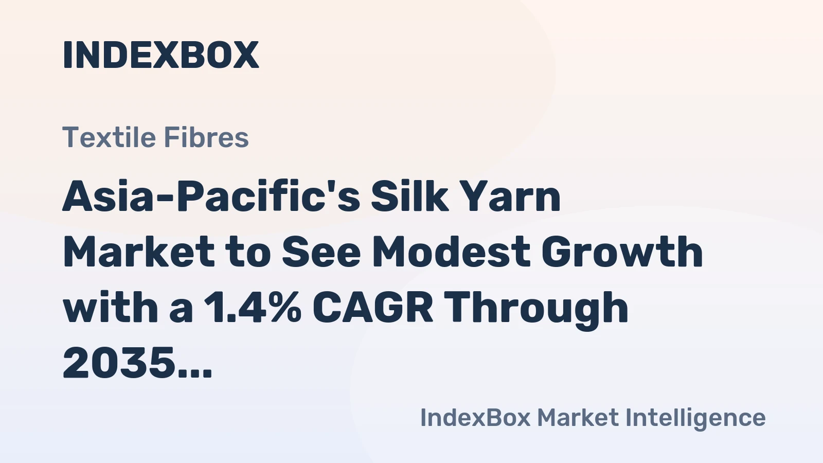 Asia-Pacific's Silk Yarn Market to See Modest Growth with a 1.4% CAGR Through 2035