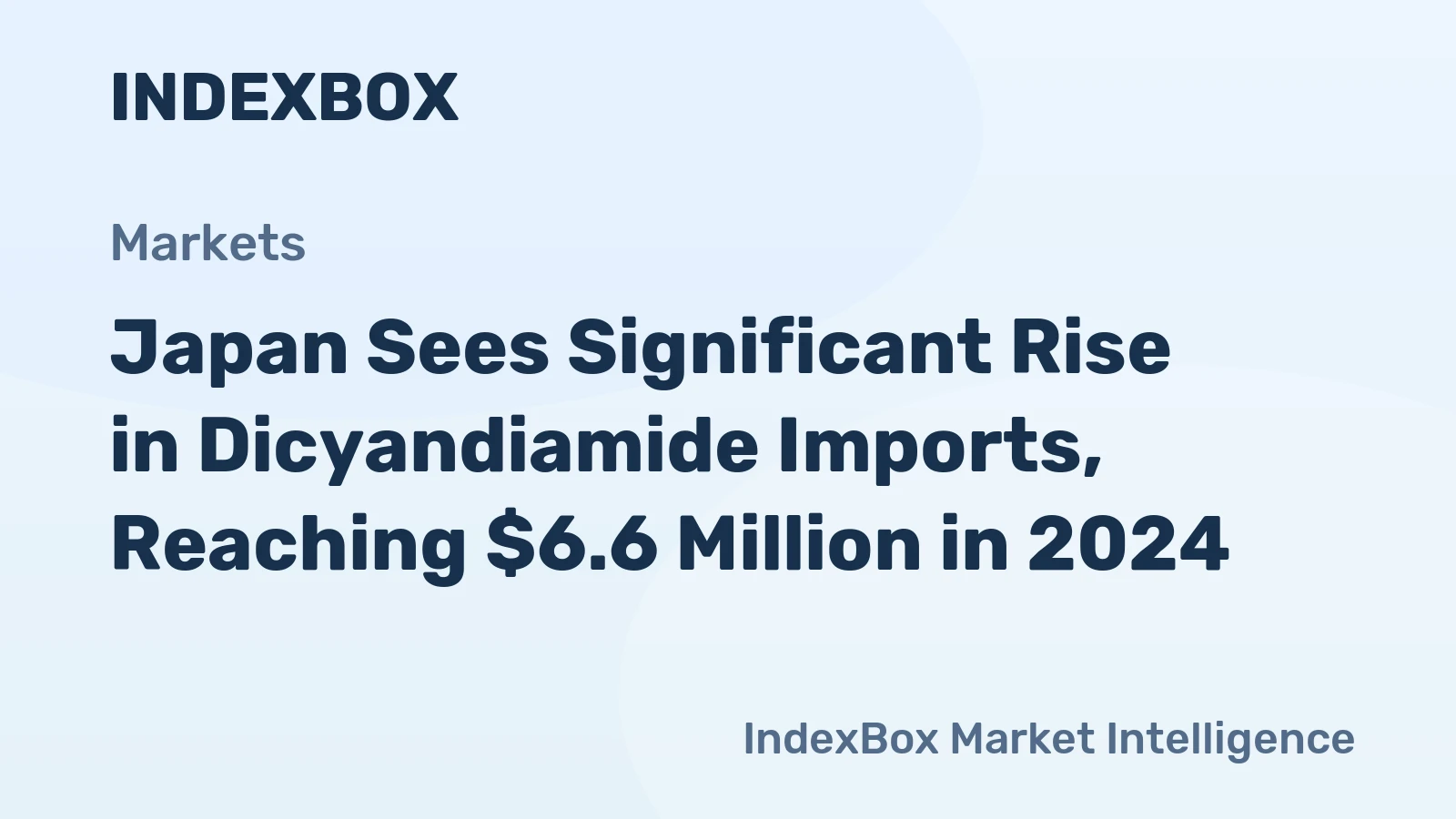Japan Sees Significant Rise in Dicyandiamide Imports, Reaching $6.6 Million in 2024