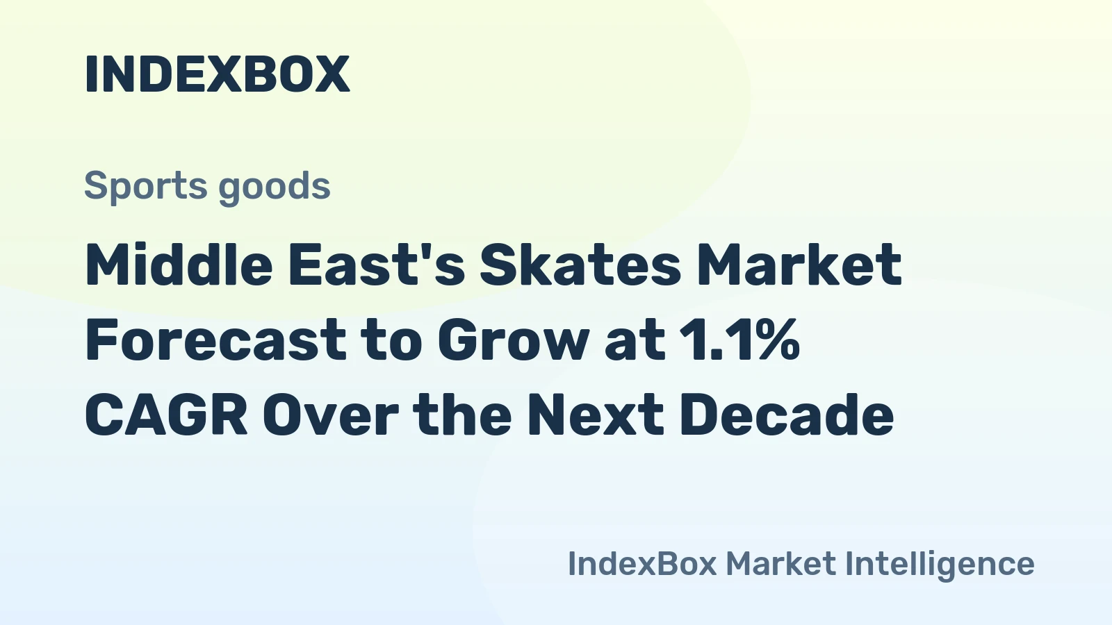 Middle East's Skates Market Forecast to Grow at 1.1% CAGR Over the Next Decade