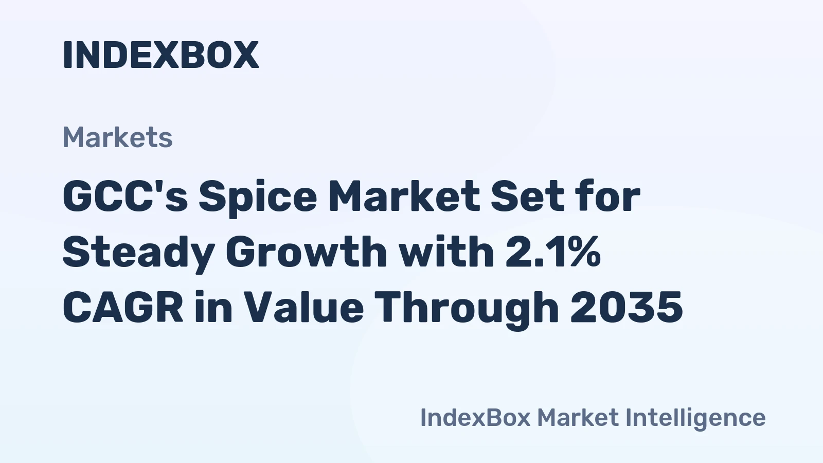 GCC's Spice Market Set for Steady Growth with 2.1% CAGR in Value Through 2035