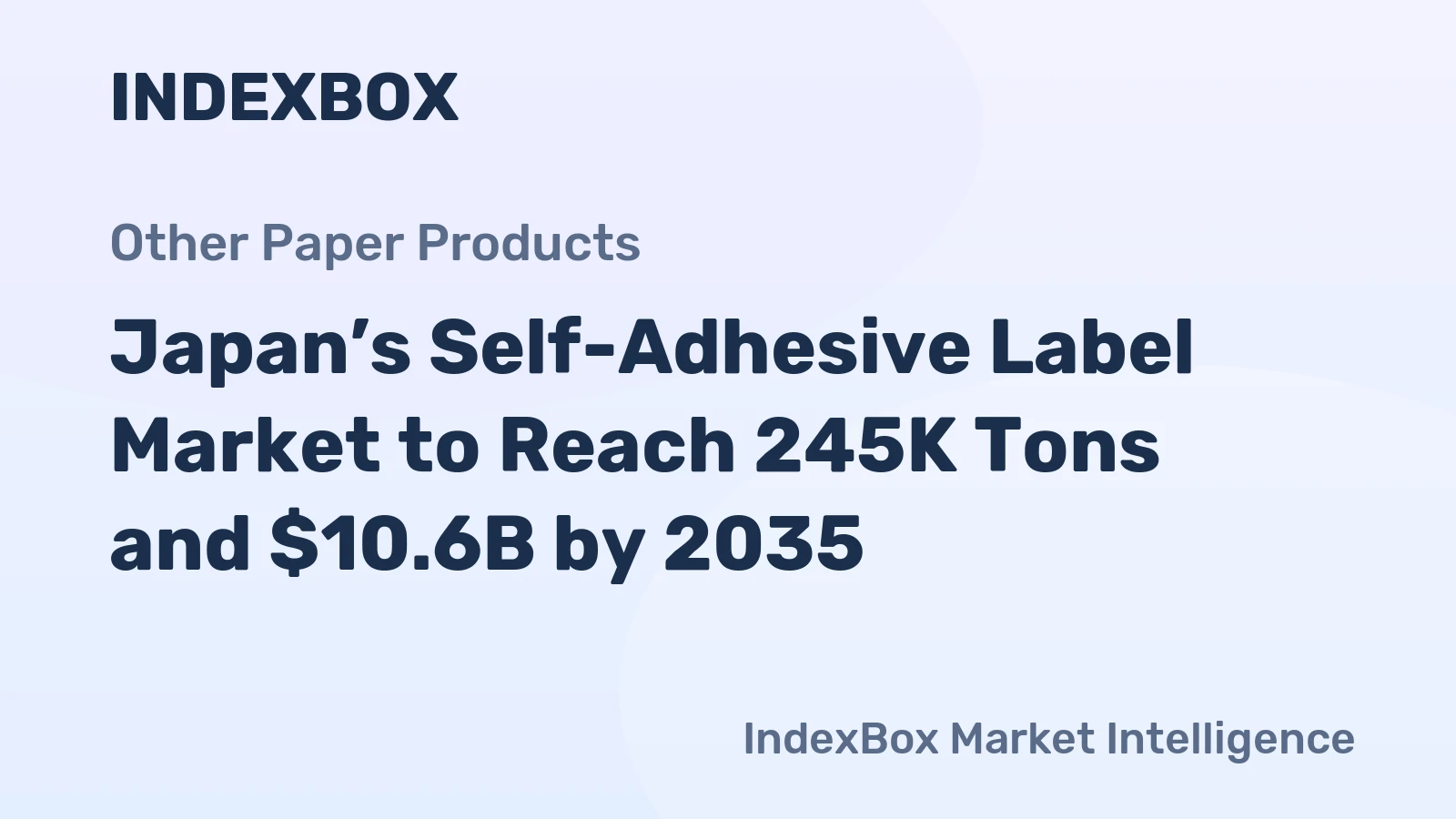 Japan’s Self-Adhesive Label Market to Reach 245K Tons and $10.6B by 2035