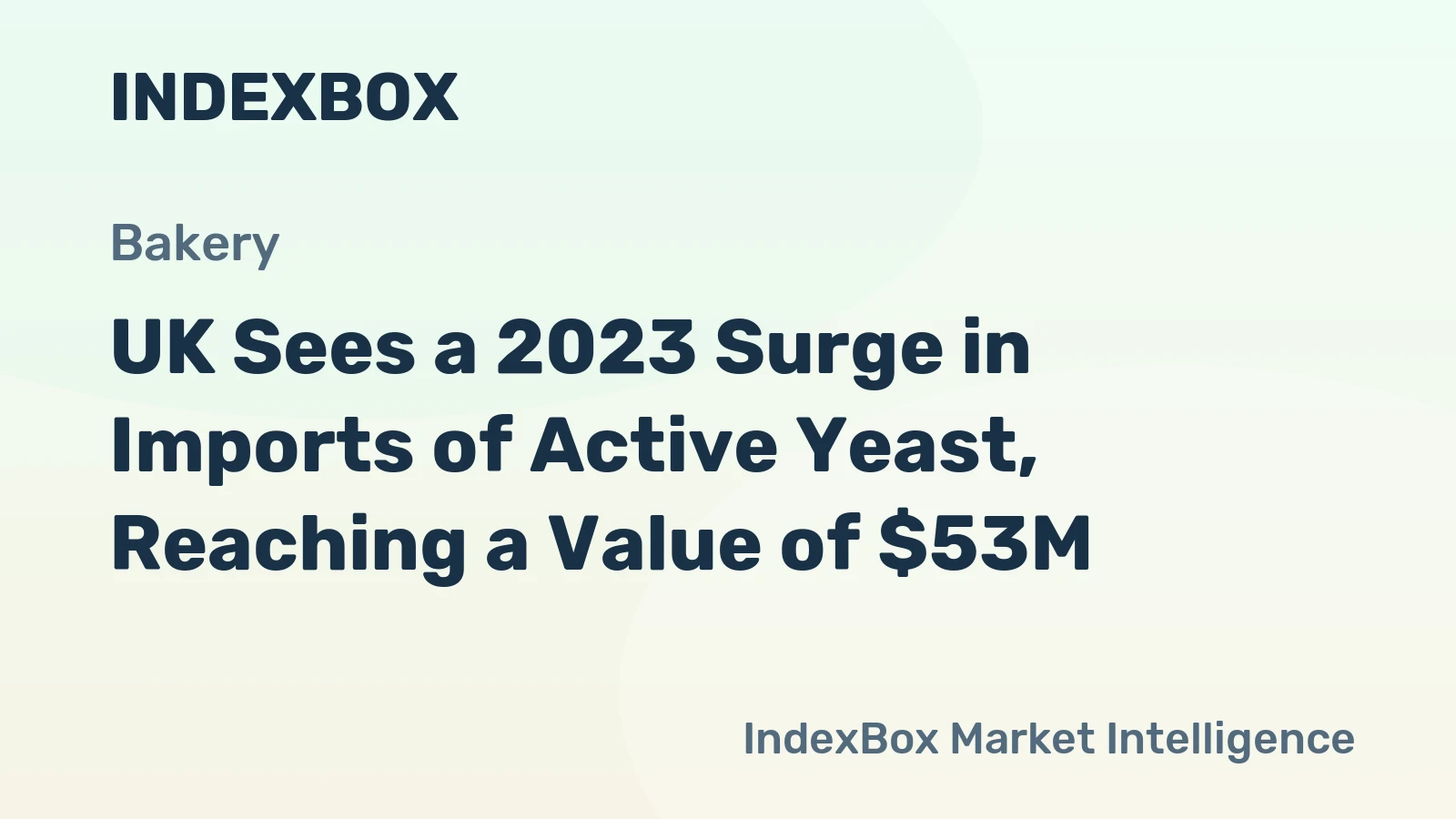 UK Sees a 2023 Surge in Imports of Active Yeast, Reaching a Value of $53M