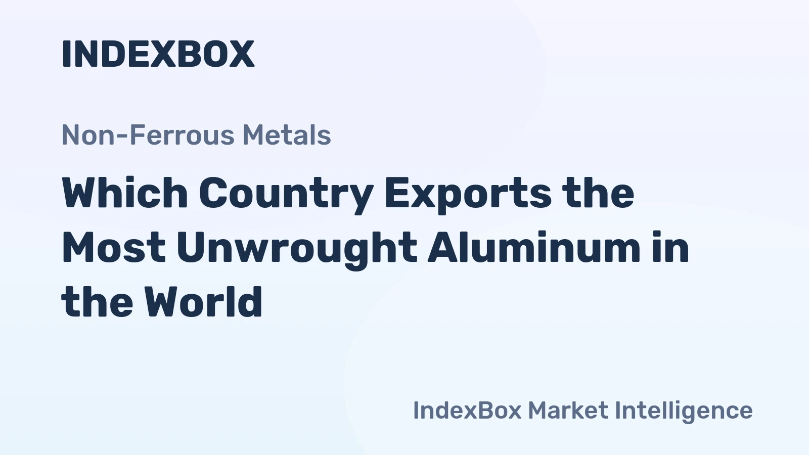 Which Country Exports the Most Unwrought Aluminum in the World?