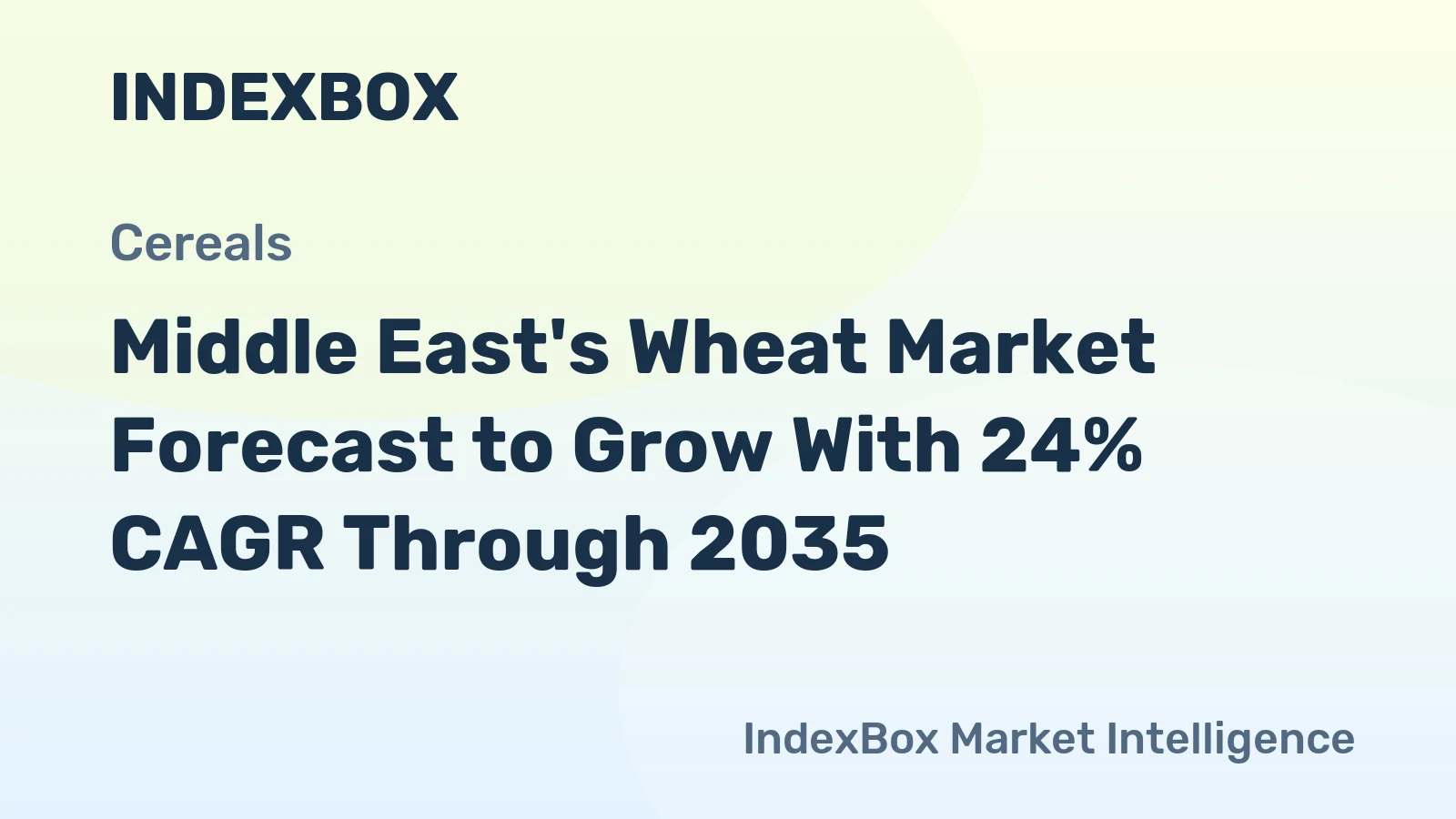 Middle East's Wheat Market Forecast to Grow With 24% CAGR Through 2035