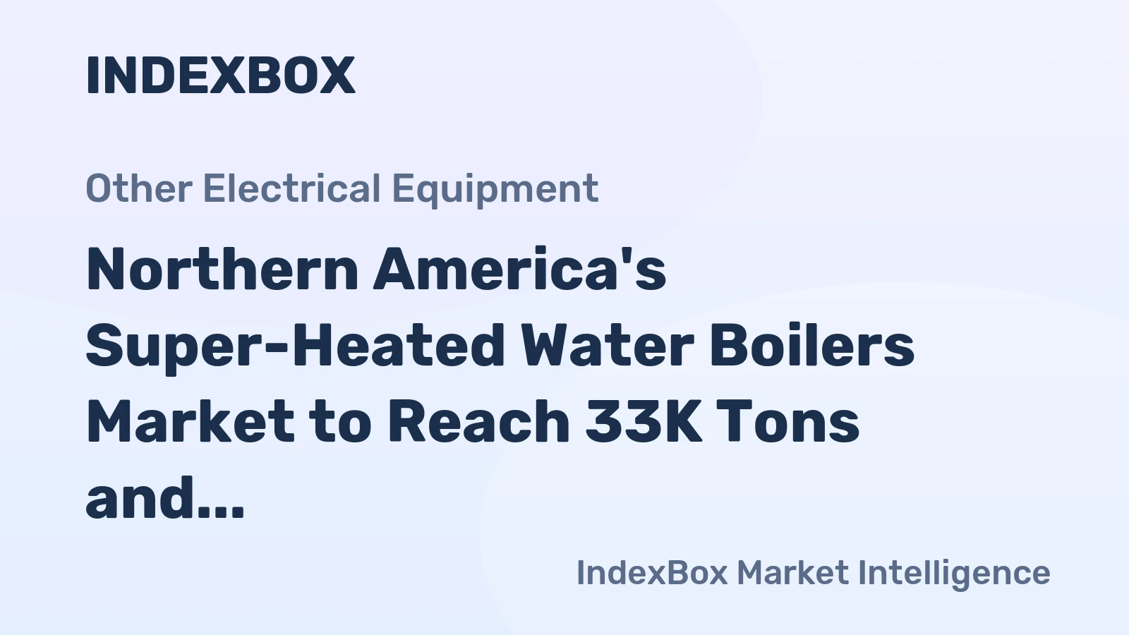 Northern America's Super-Heated Water Boilers Market to Reach 33K Tons and $442M by 2035