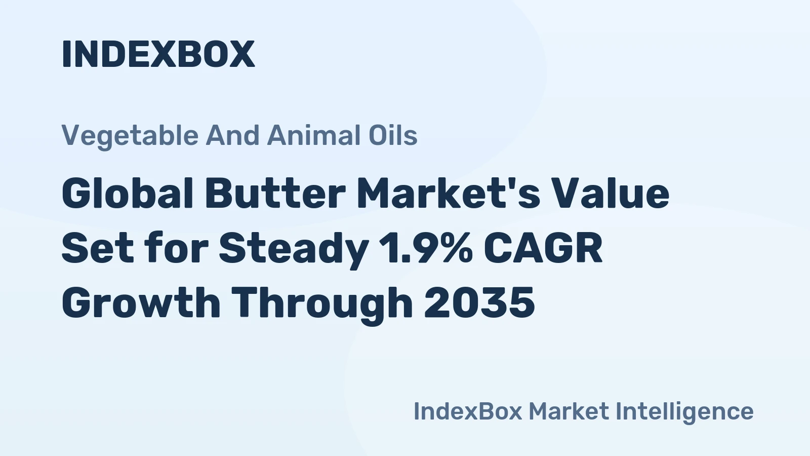 Global Butter Market's Value Set for Steady 1.9% CAGR Growth Through 2035