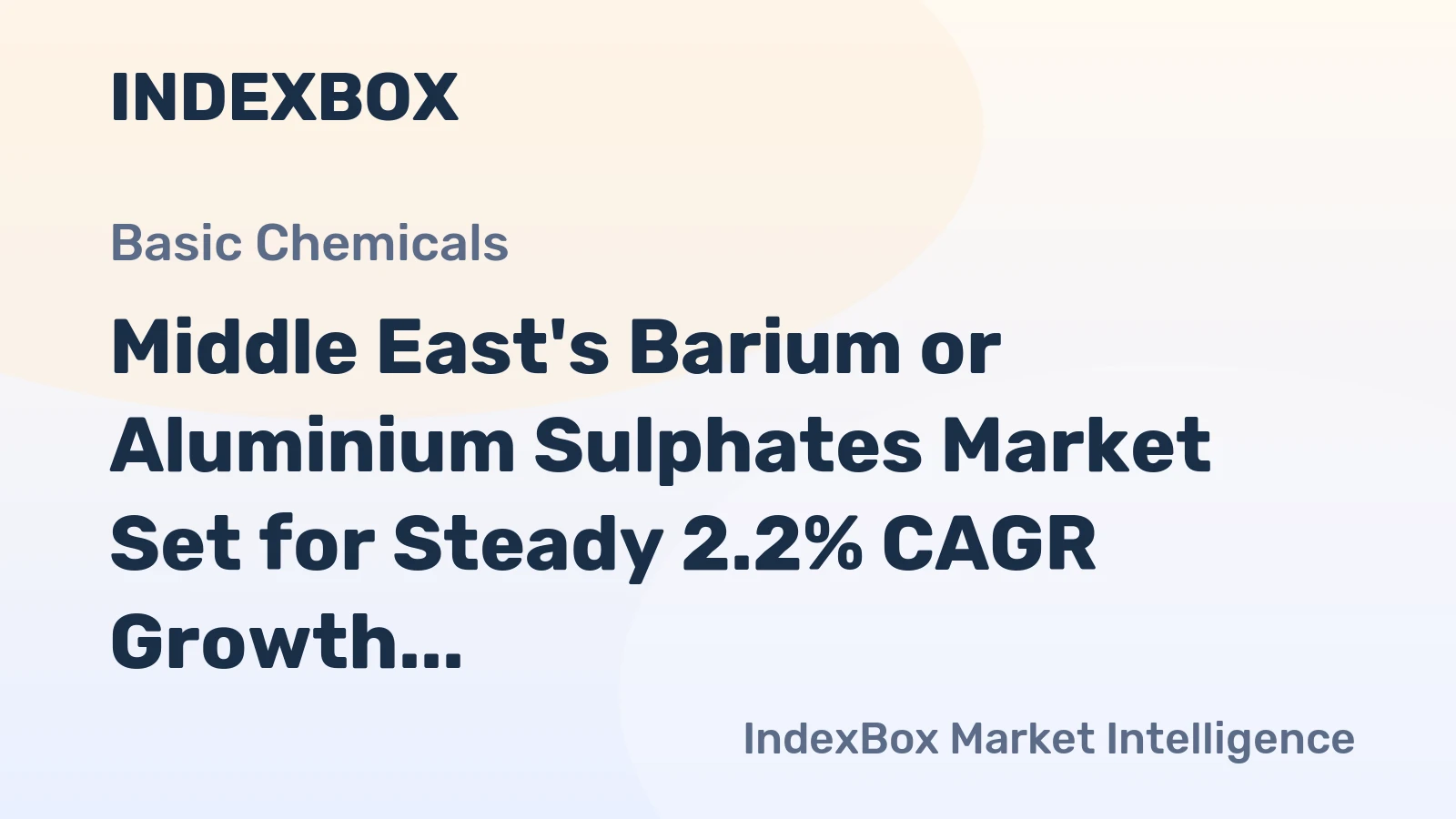 Middle East's Barium or Aluminium Sulphates Market Set for Steady 2.2% CAGR Growth Through 2035