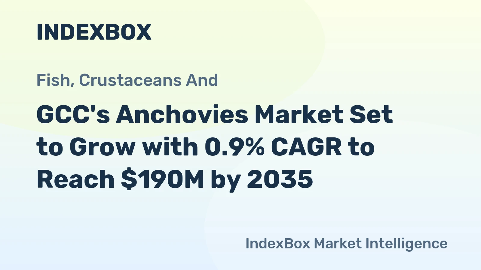 GCC's Anchovies Market Set to Grow with 0.9% CAGR to Reach $190M by 2035