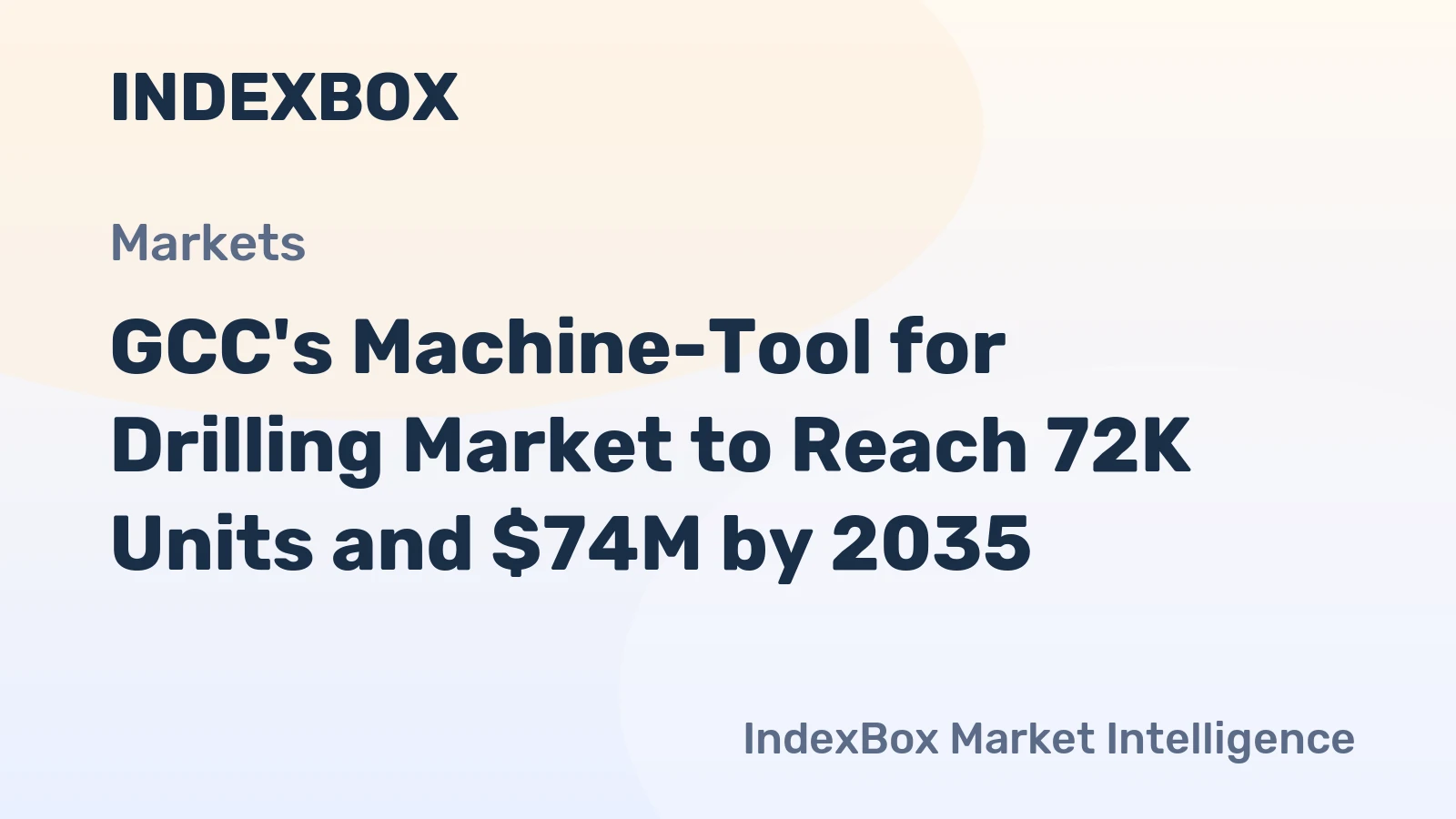 GCC's Machine-Tool for Drilling Market to Reach 72K Units and $74M by 2035