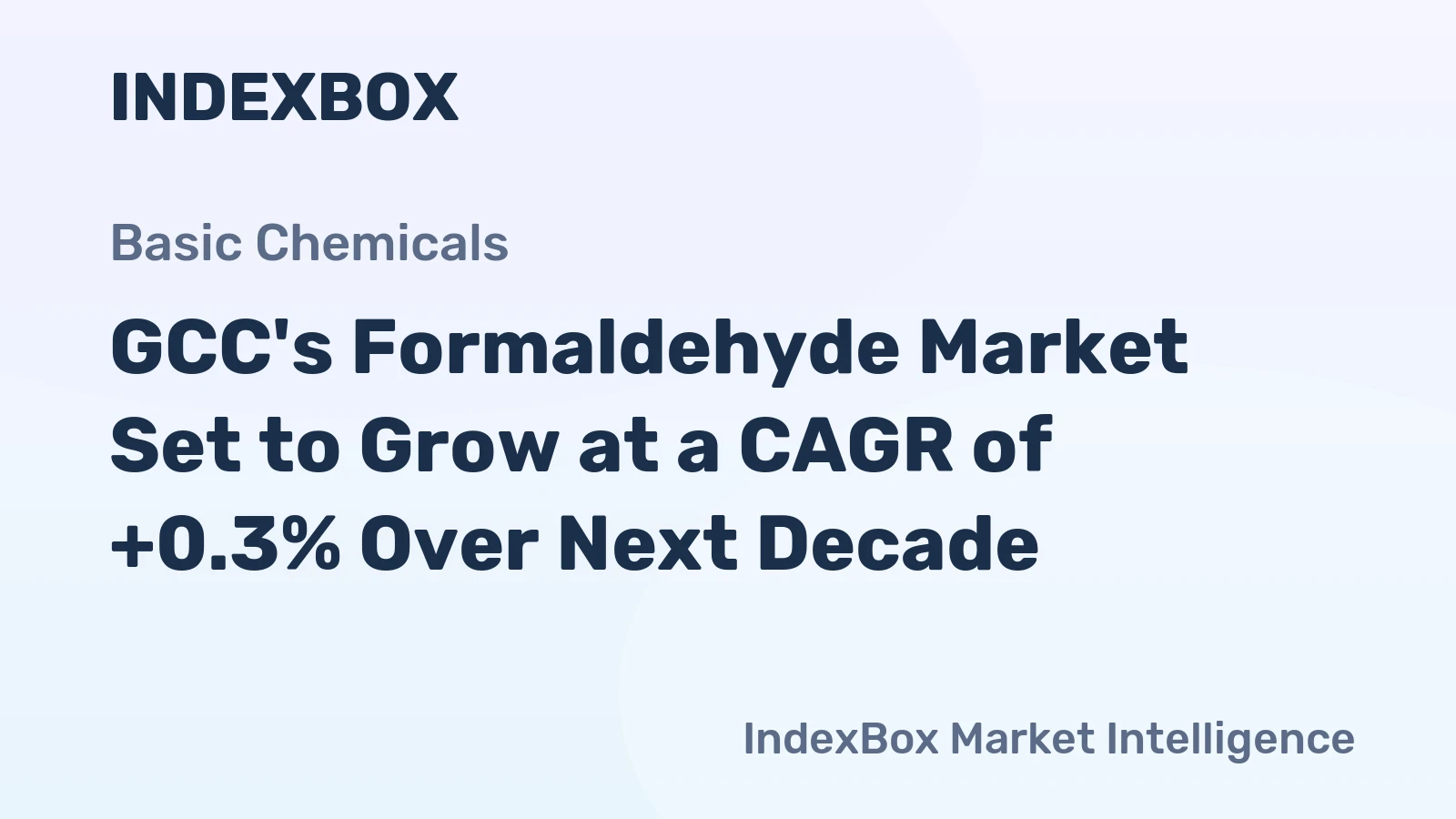 GCC's Formaldehyde Market Set to Grow at a CAGR of +0.3% Over Next Decade