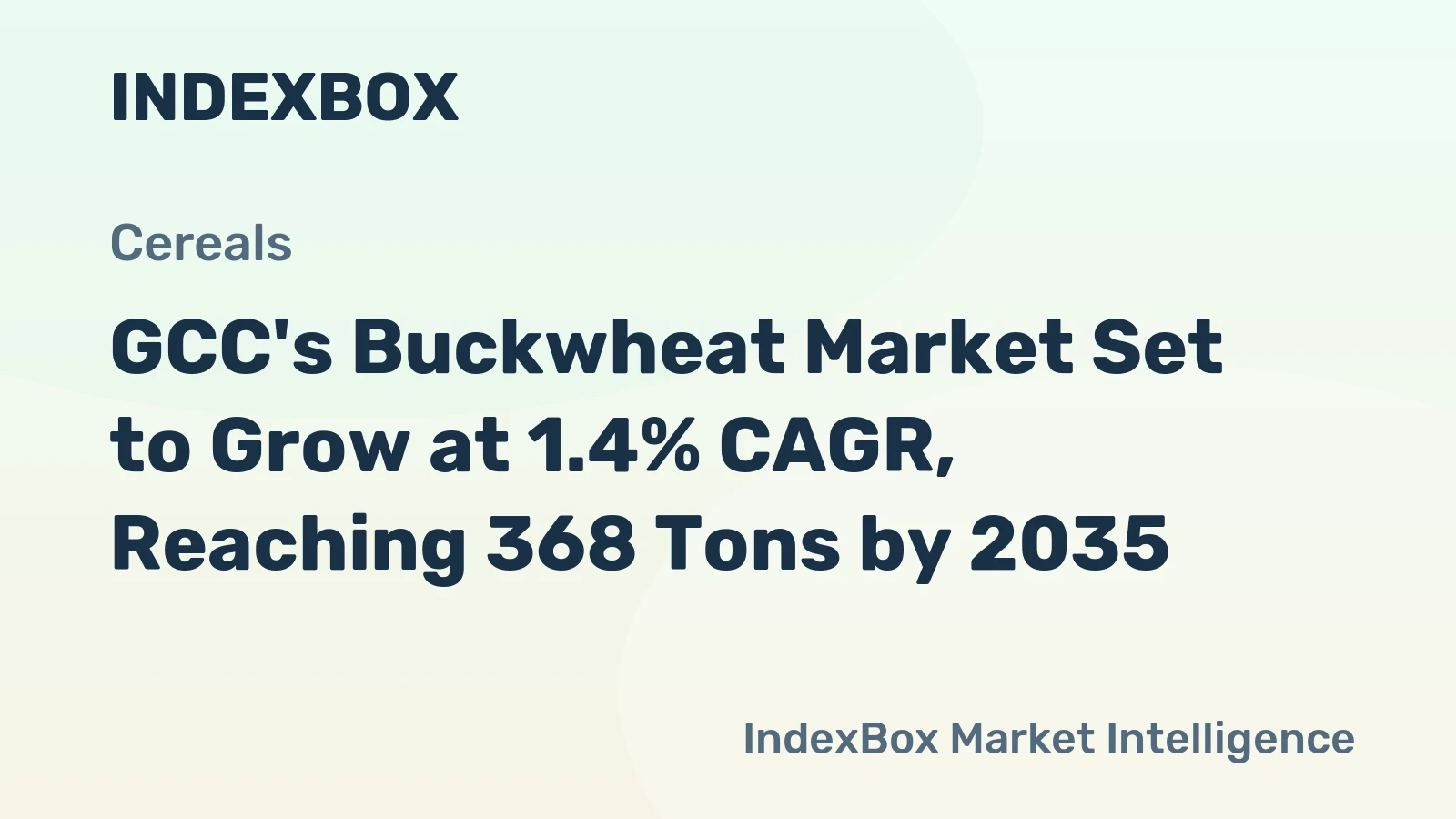 GCC's Buckwheat Market Set to Grow at 1.4% CAGR, Reaching 368 Tons by 2035