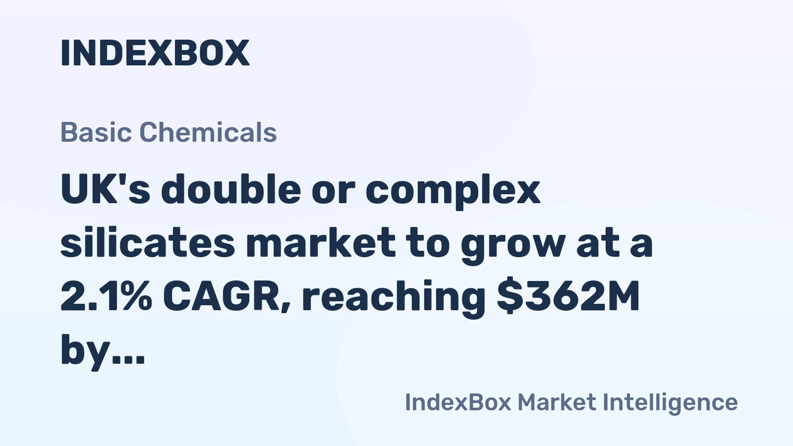 UK's double or complex silicates market to grow at a 2.1% CAGR, reaching $362M by 2035, driven by rising demand.