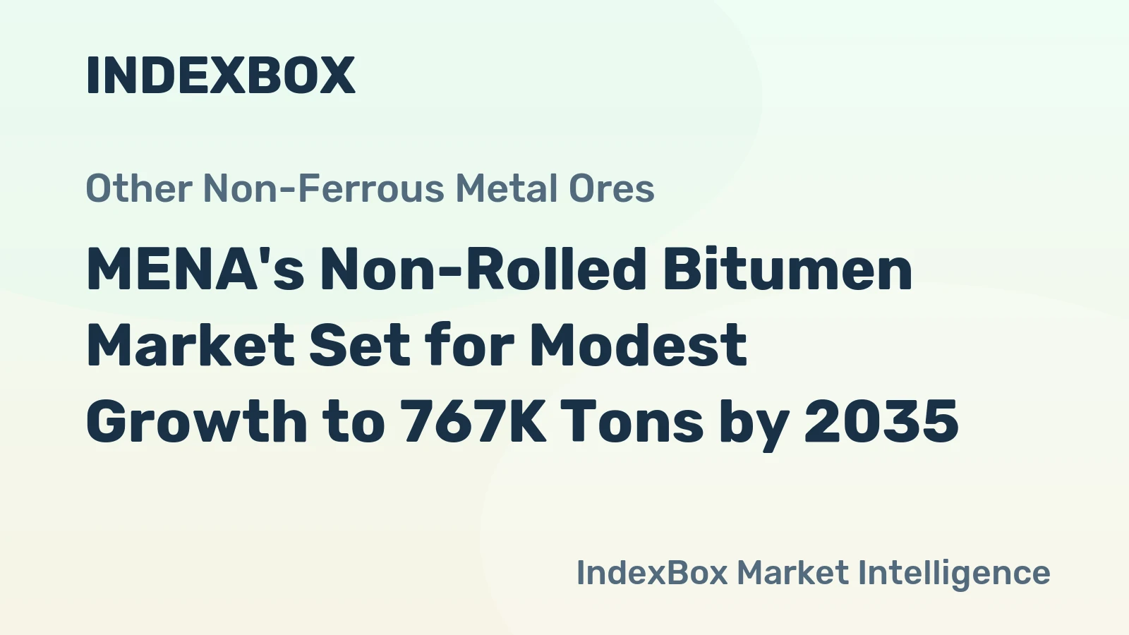 MENA's Non-Rolled Bitumen Market Set for Modest Growth to 767K Tons by 2035