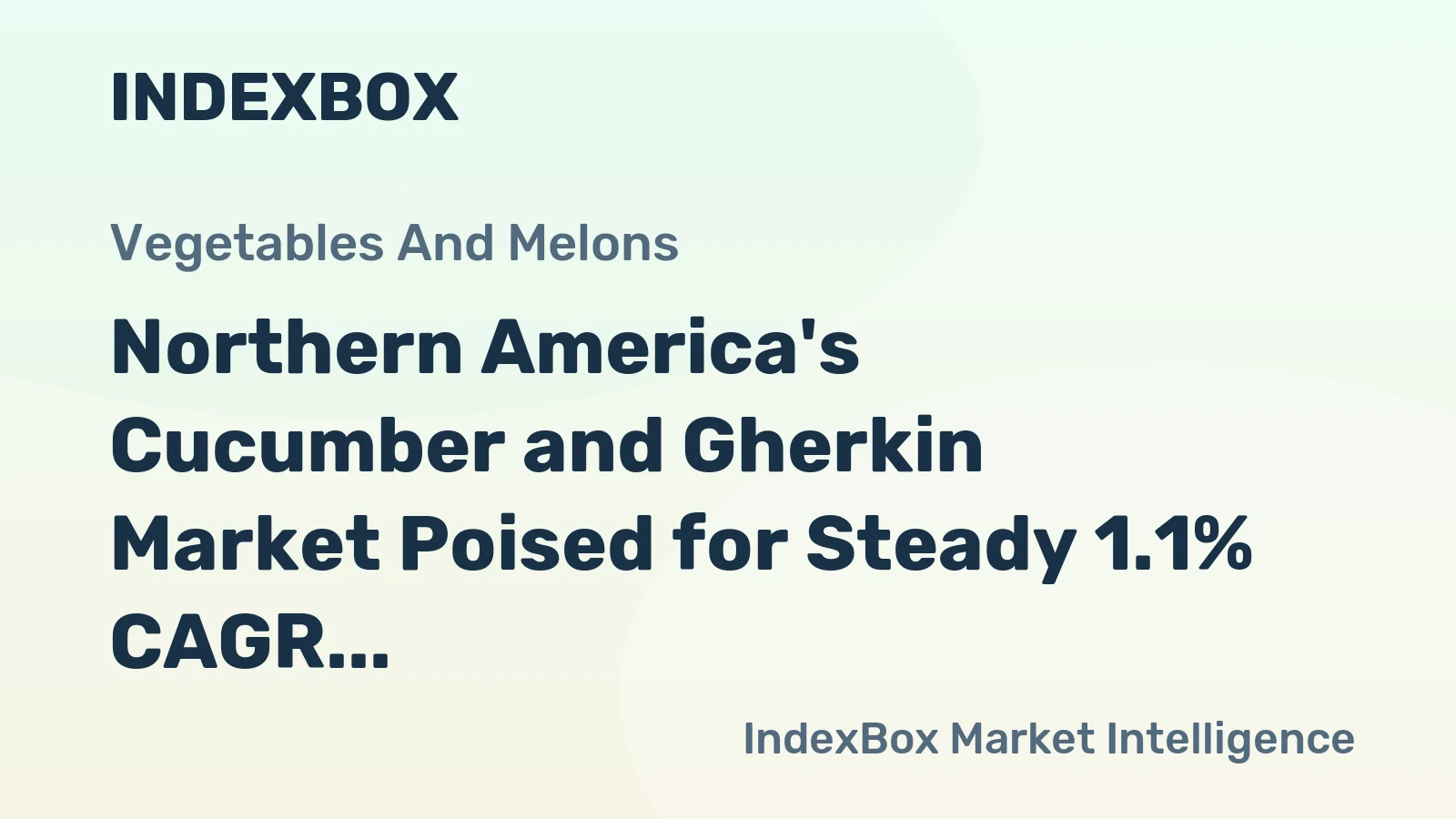 Northern America's Cucumber and Gherkin Market Poised for Steady 1.1% CAGR Growth Through 2035