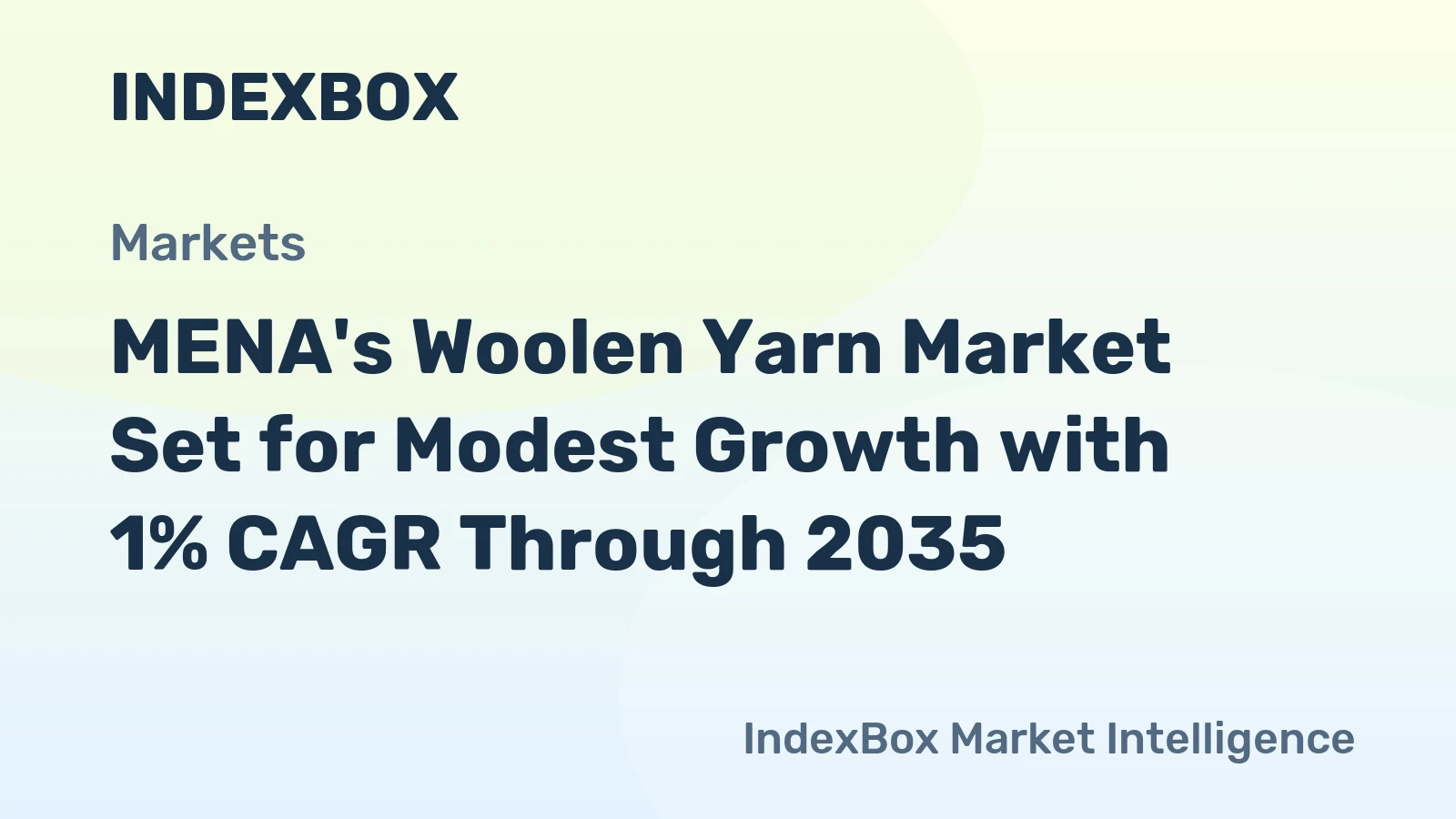 MENA's Woolen Yarn Market Set for Modest Growth with 1% CAGR Through 2035