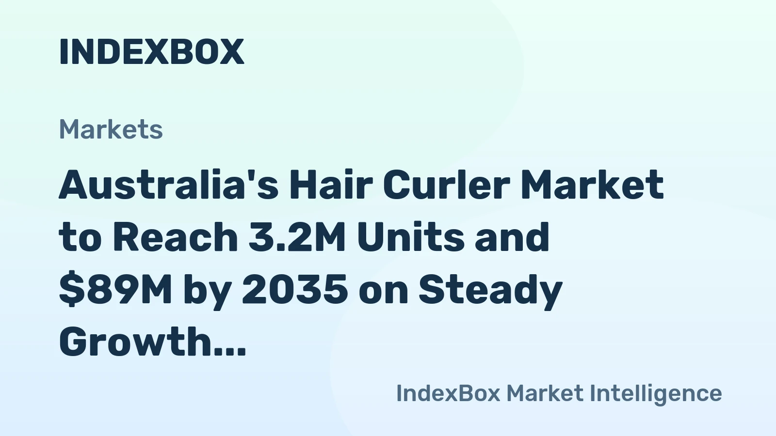Australia's Hair Curler Market to Reach 3.2M Units and $89M by 2035 on Steady Growth Trajectory