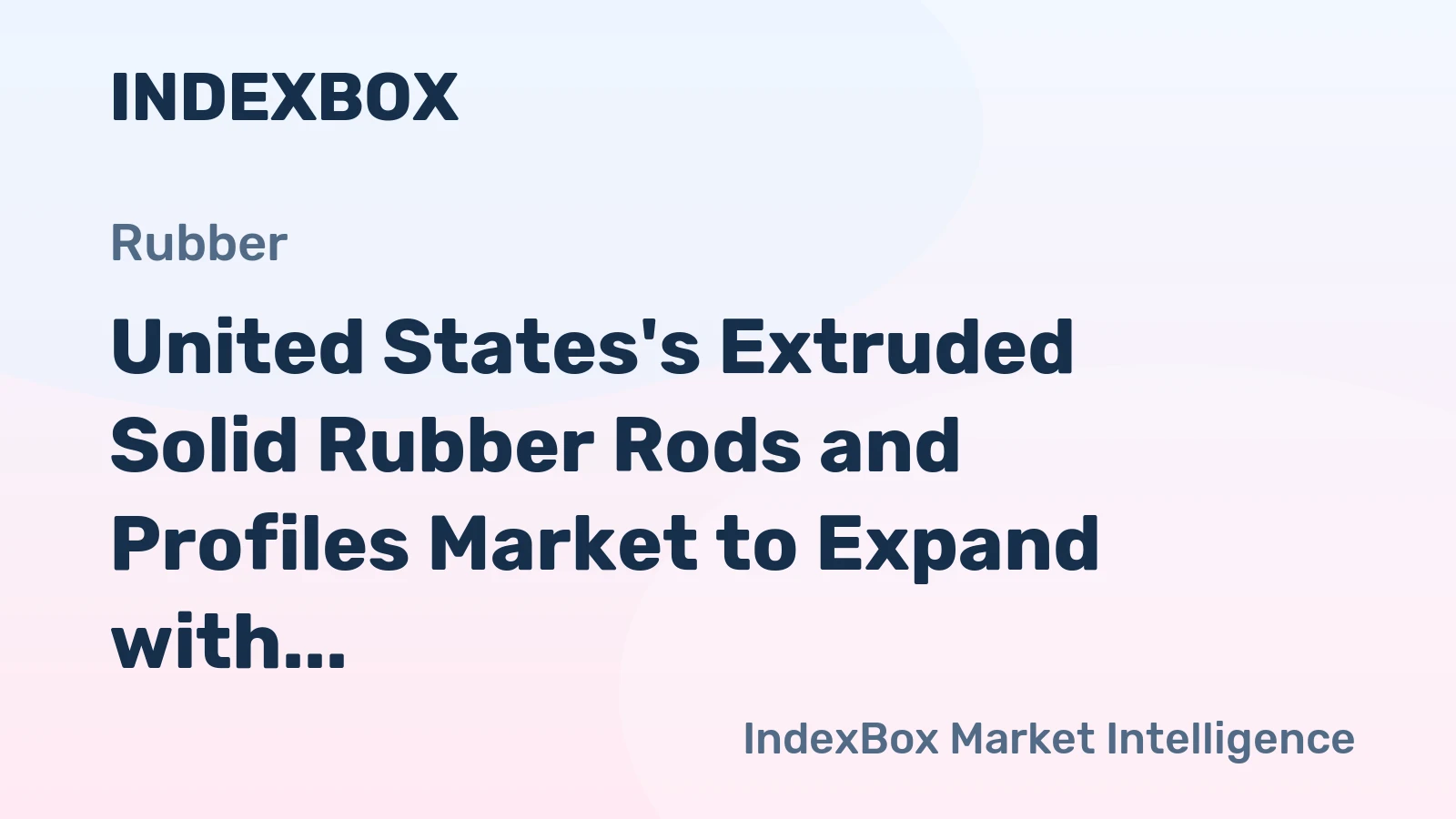 United States's Extruded Solid Rubber Rods and Profiles Market to Expand with +0.1% CAGR, Reaching 172K Tons and $2.1B by 2035