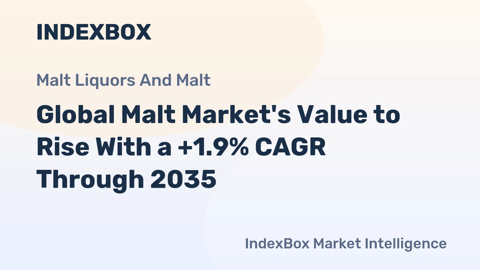 Global Malt Market's Value to Rise With a +1.9% CAGR Through 2035