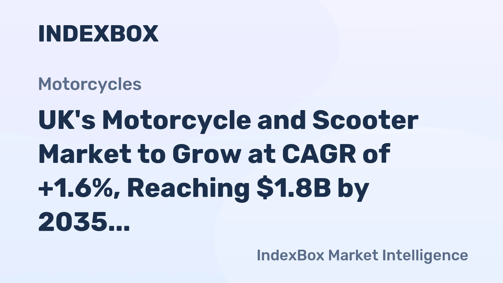 UK's Motorcycle and Scooter Market to Grow at CAGR of +1.6%, Reaching $1.8B by 2035