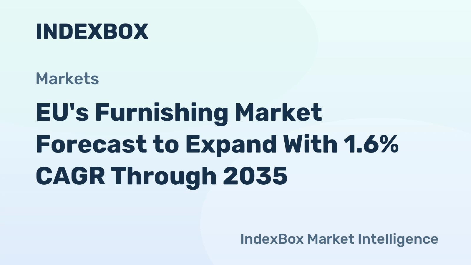 EU's Furnishing Market Forecast to Expand With 1.6% CAGR Through 2035