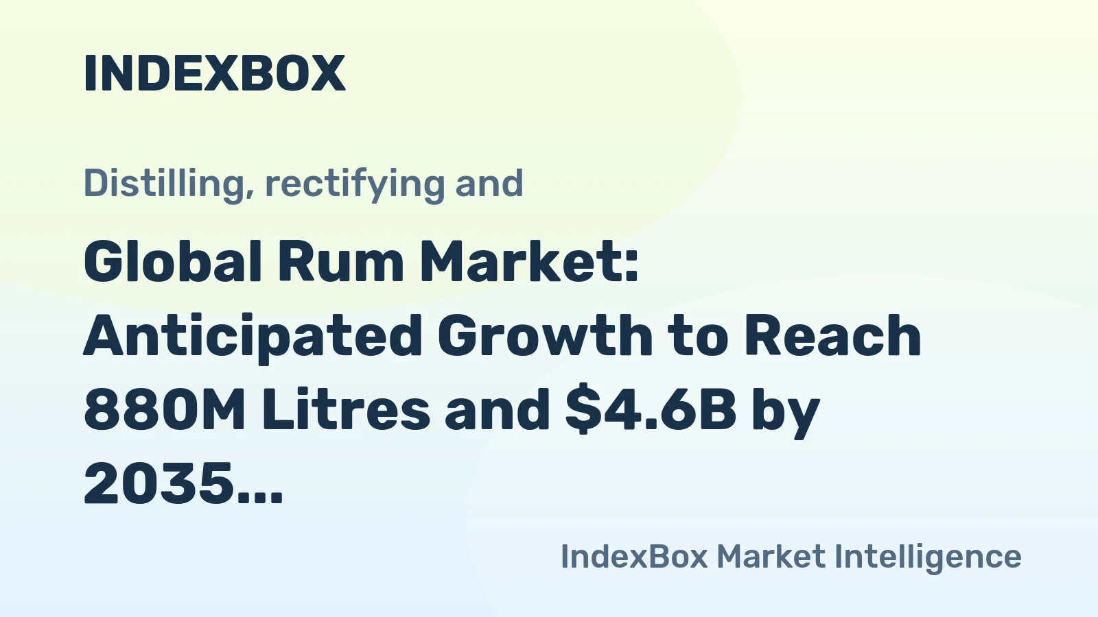 Global Rum Market: Anticipated Growth to Reach 880M Litres and $4.6B by 2035