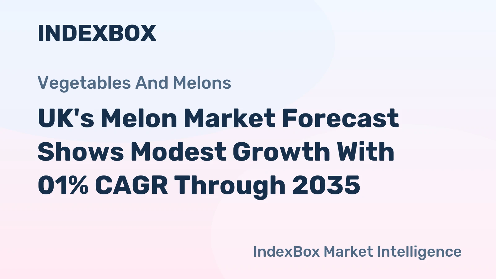UK's Melon Market Forecast Shows Modest Growth With 01% CAGR Through 2035